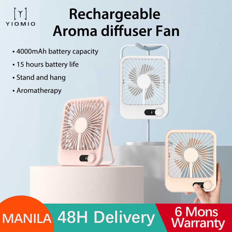 YIOMIO Desk 100 Speeds Strong Wind Mini Rechargable 4000 mAh Battery ...