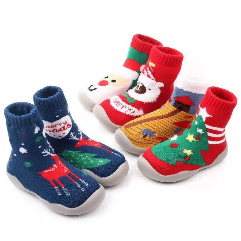 Magbebenta Mga Karton Anti Slip Cotton Crew Medyas Ng Sanggol Gumuhit ...