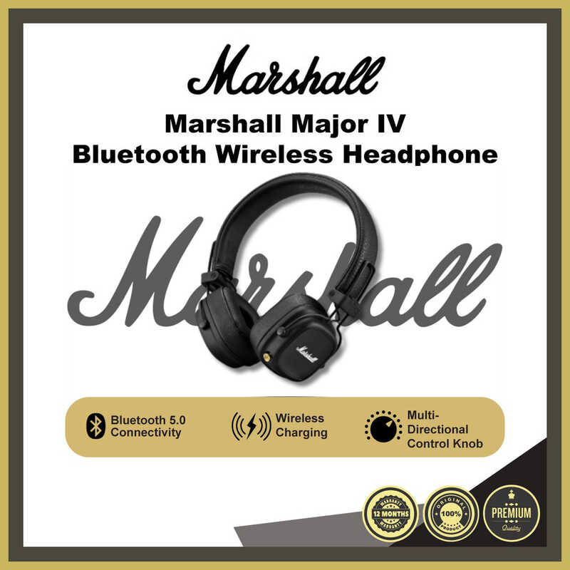 Marshall COD Mor IV Bluetooth Microphone Wireless Noise Cancelling ...