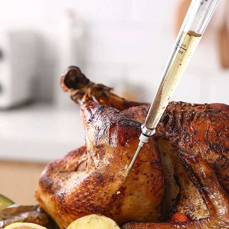 LY Turkey Baster Syringe With Injector Cooking For Bacon Brine Beef ...