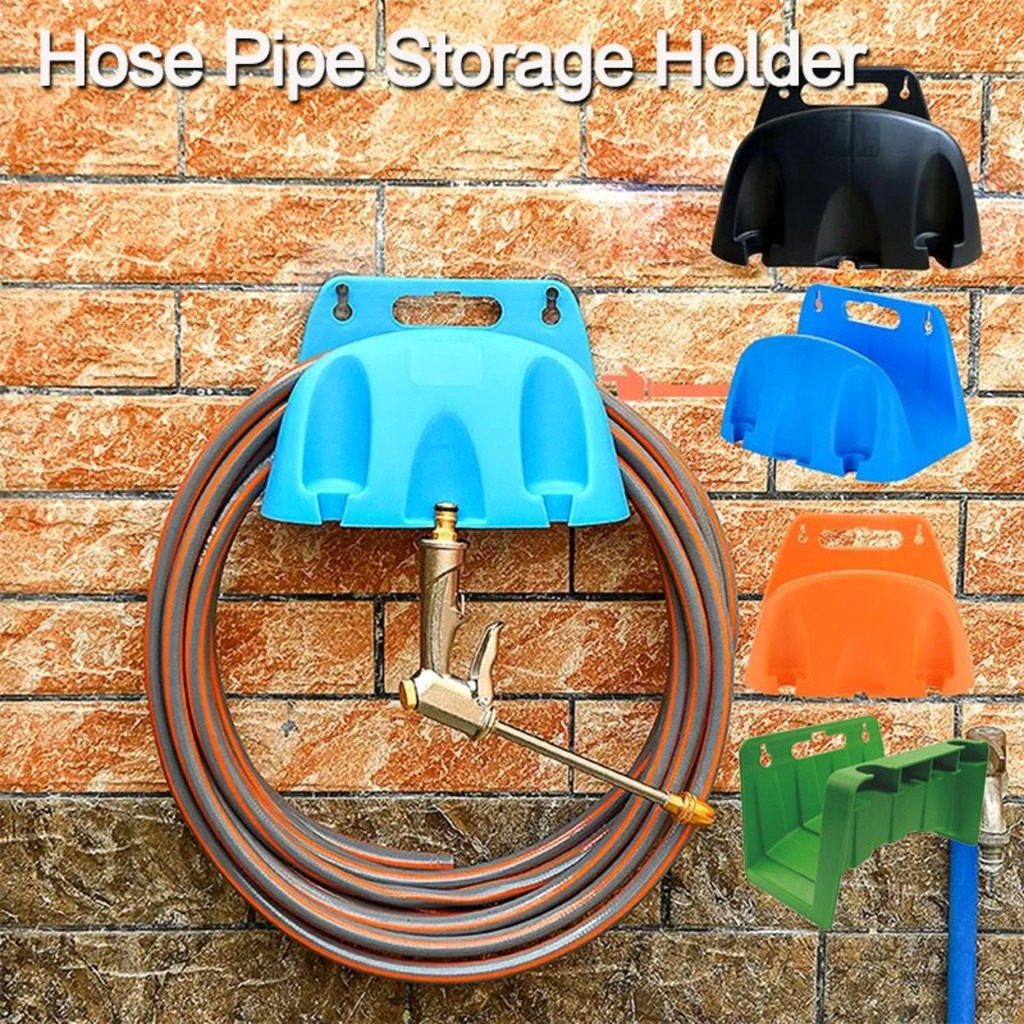 Garden Hose Holder Wall Mounted Hose Pipe Storage Holder Pipe Hose Rack ...