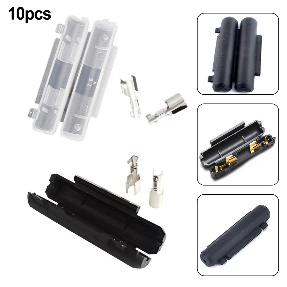 [GNLV] 10pc In Line 6x30mm Fuse Holder Crimp Peanut Flip Shell Push Fit ...