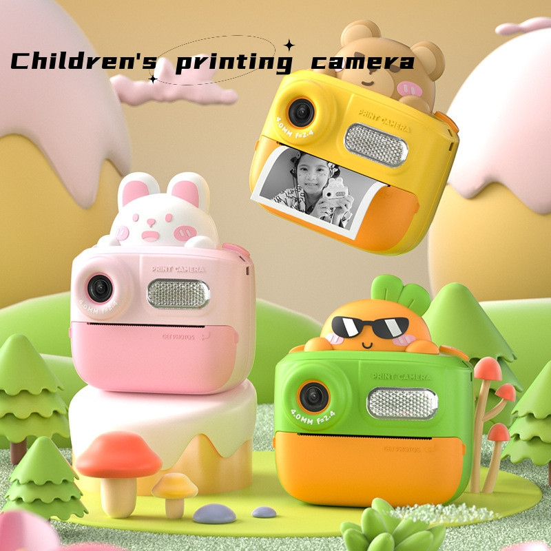 in stock instant camera for kids camera with printer photo printing 4k ...