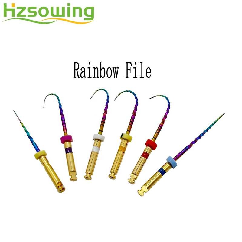 Dental Root C Files Heat-Activated Pre Bent Rainbow File Nickel ...