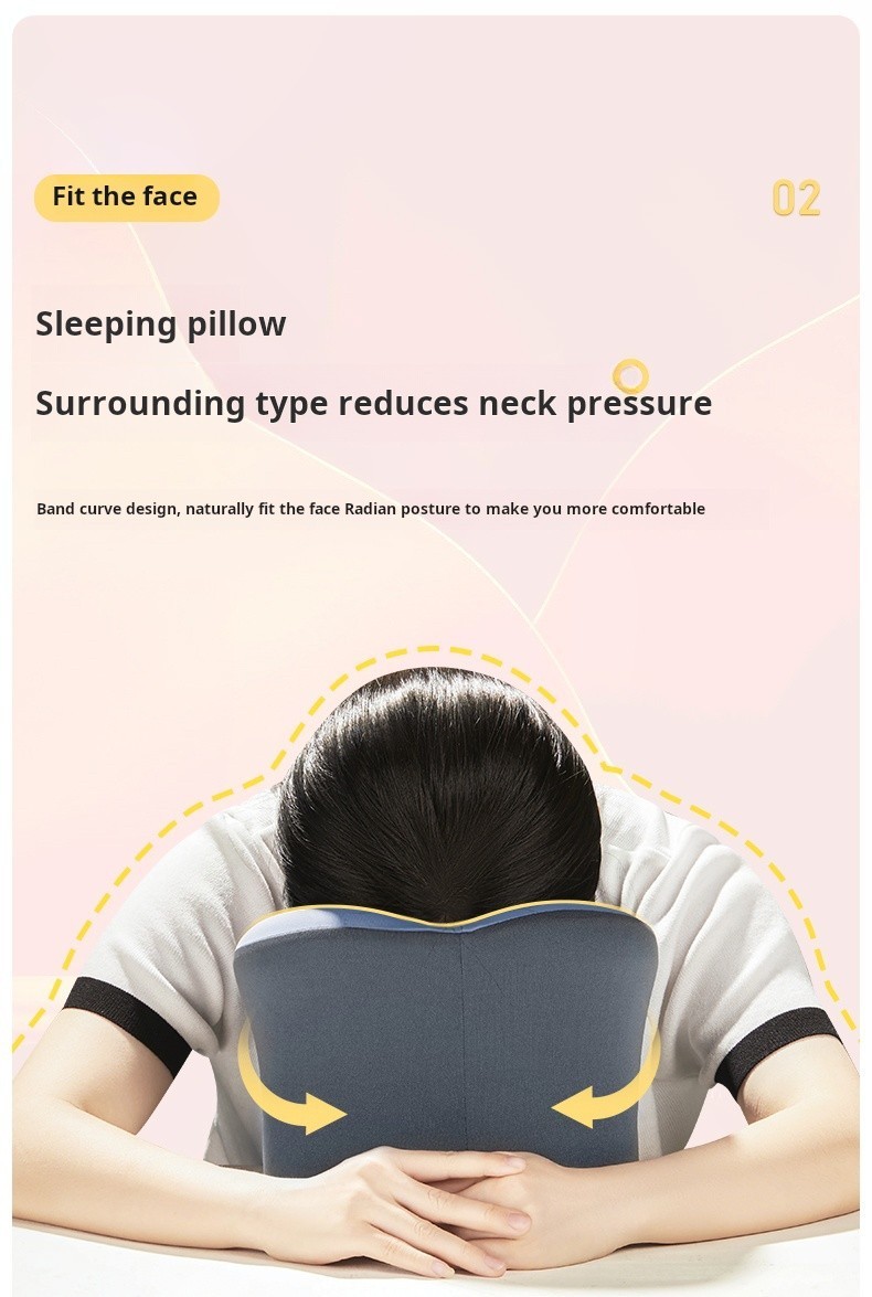 Nap Neck Pillow Ergonomic Nap Pillow for Office/Travel U-shaped Lunch ...