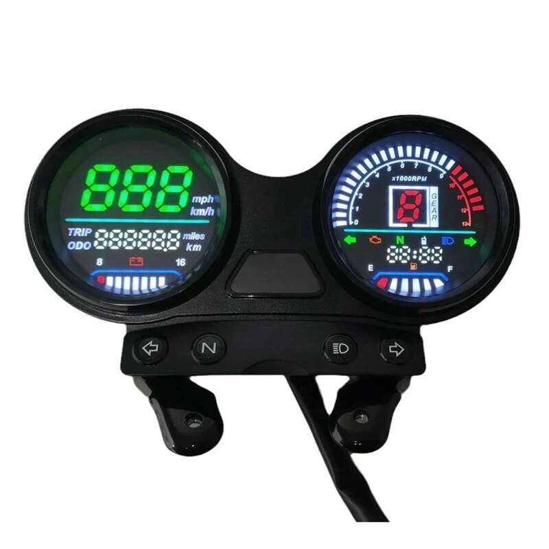 7 9 Digital LCD Odometer Speedometer For Yamaha YBR 125 With Mobile USB ...