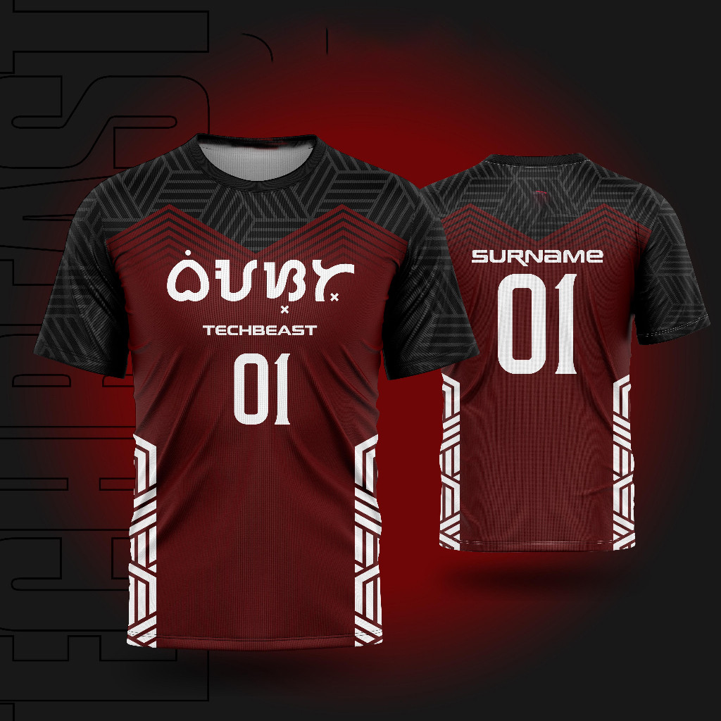 T-shirt Full Sublimation Jersey Techbeast ( CUSTOM NAME + NUMBER ) | Shopee Philippines