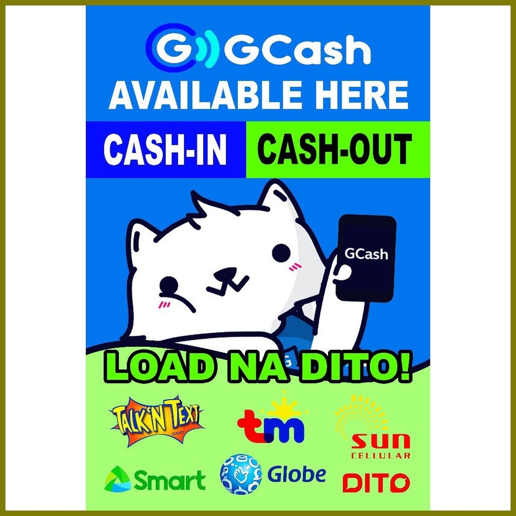 PVC/LAMINATED SIGNAGE GCASH/LOAD AVAILABLE HERE/ - A4 Size high quality ...