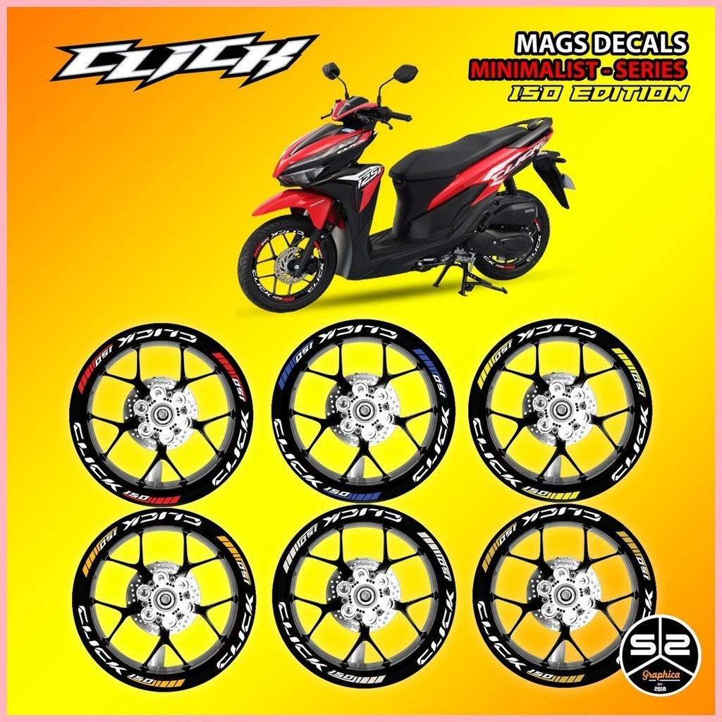 ♟ Honda Click 150i v1 and v2 Mags Decals - Stylish Series | Shopee ...