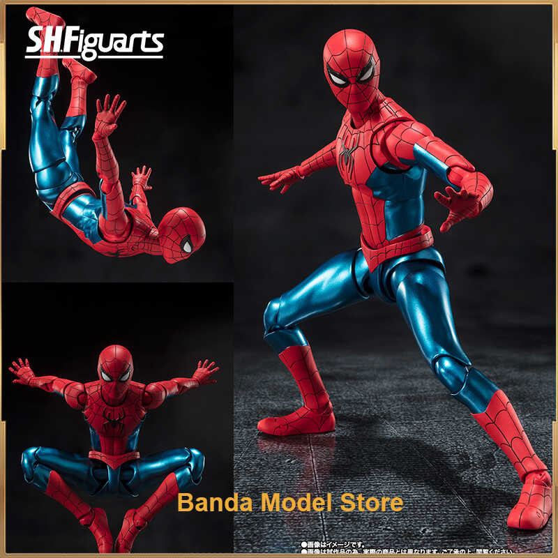 Original In ★☆ Stock S.H.Figuarts Shf Spider Man New Red & Blue Suit ...