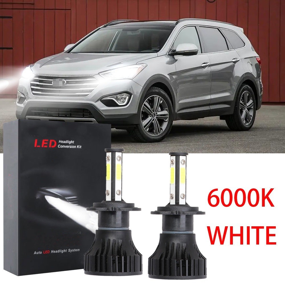 For Hyundai Santa Fe 2014 2015 2016 2017 2018 2PC CLY LHL LED Headlights Combo Bulbs Conversion ...