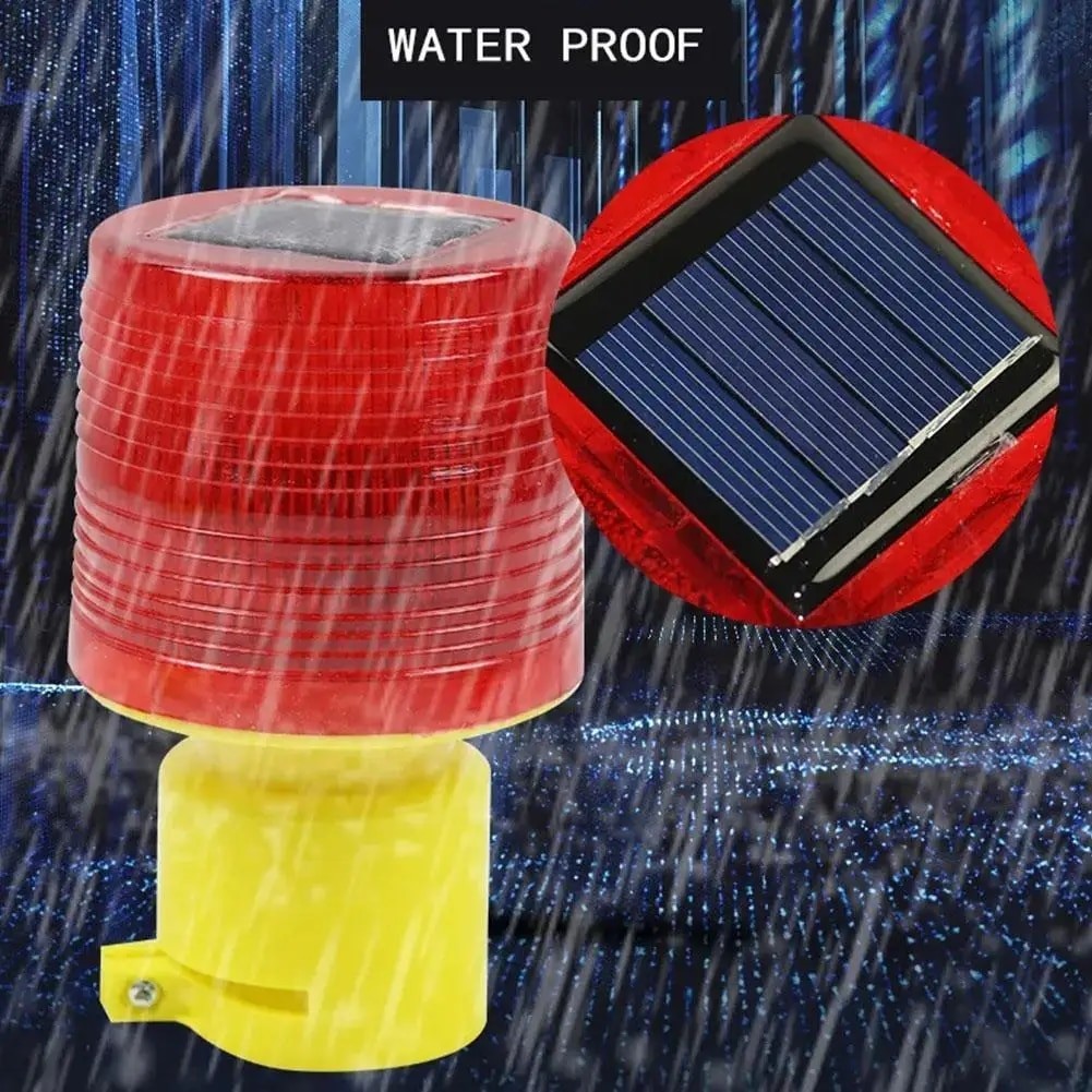 Solar warning flashing light construction roadblock fishing boat ...