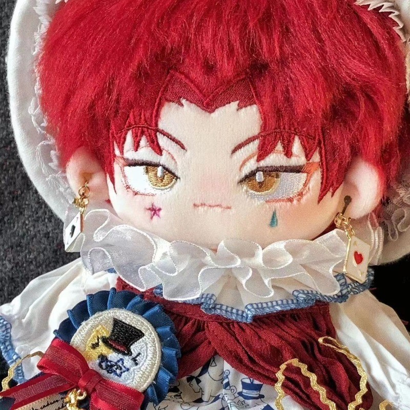 20cm HUNTER x HUNTER Hisoka Red Hair Gold Pupils Ciso Cotton Handsome ...