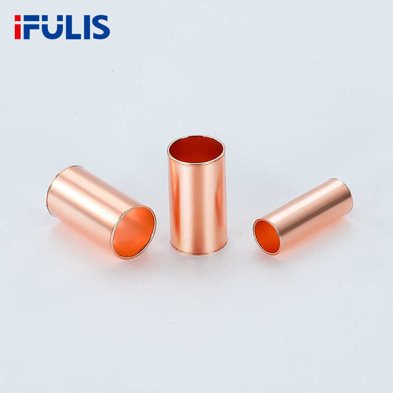 100Pcs GT Connecting Pipe Joint Small Copper Terminal Cable Lug ...