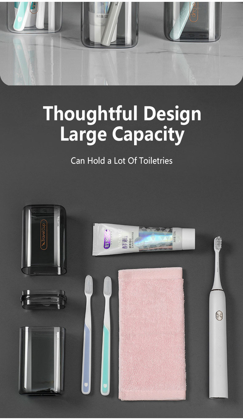 Toothpaste and Toothbrush Box Travel Toothbrush Box Wash Set Portable ...