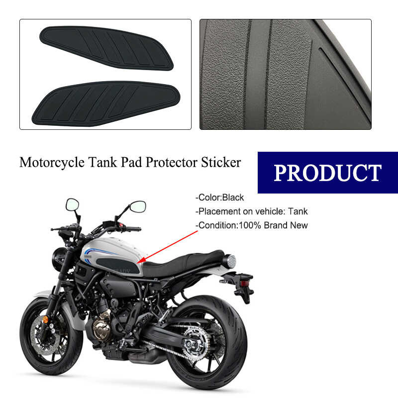 Xj Xsr700 Black Tank Side Traction Pads Knee Anti Slip Sticker Decal ...