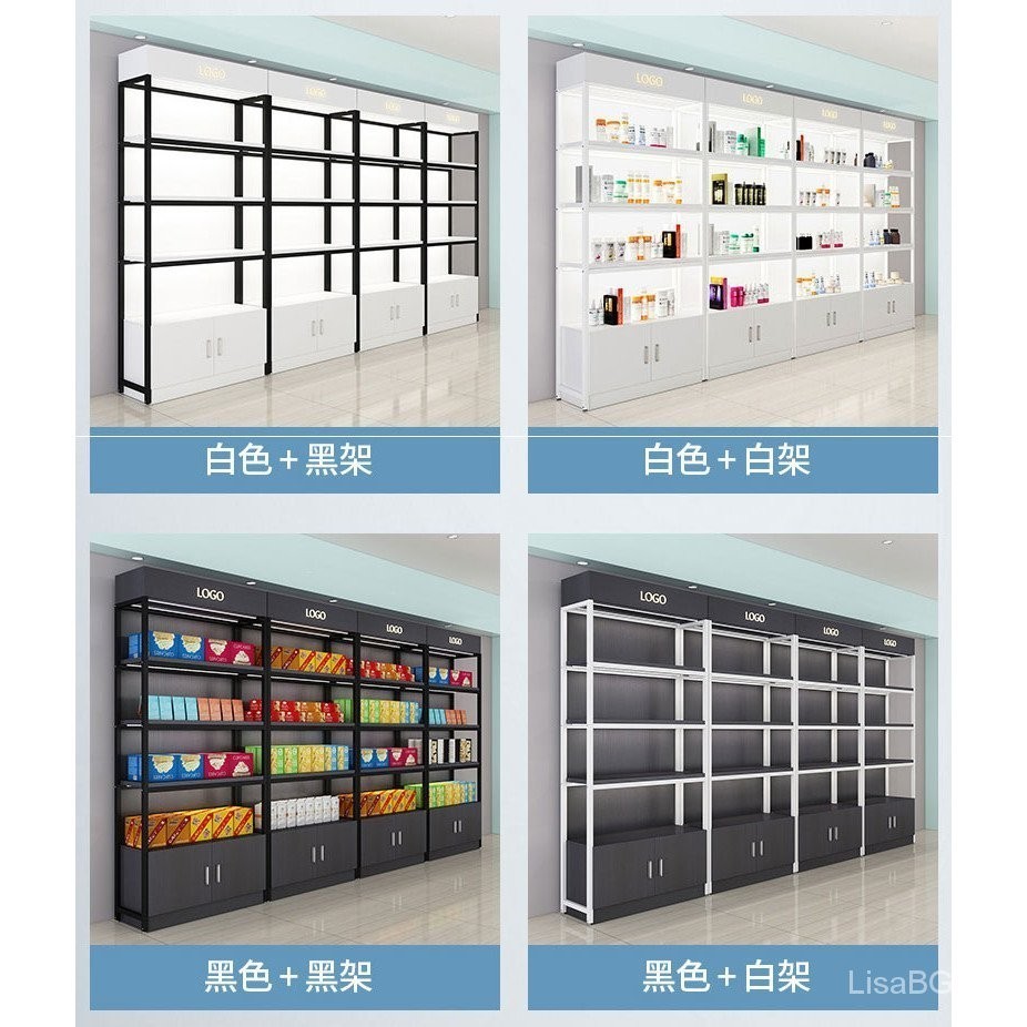 Shelf Display Cabinet Supermarket Shelf Multi-Layer Sample Display Rack ...