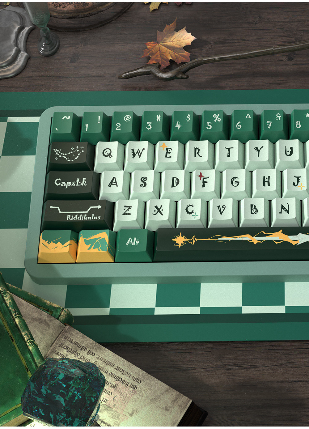 Slytherin Keycaps Original Cherry Profile PBT 138/158 Keys Keycap Five ...