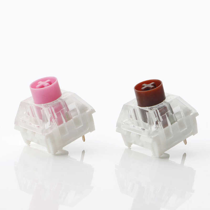 Box Kail Pink Silent Linear Brown Tactile Switch DIY Custom Mechanical ...