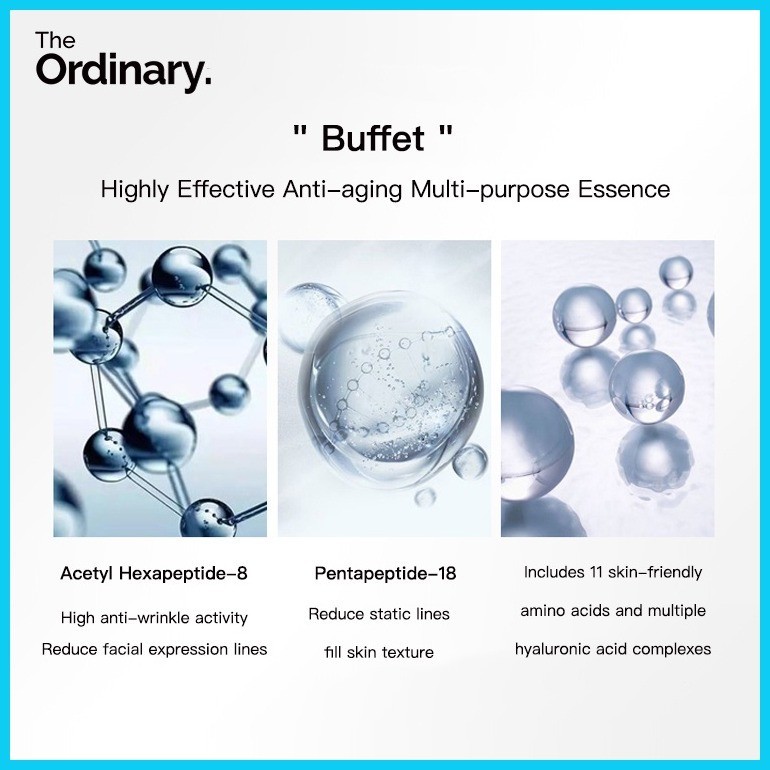 The Ordinary Anti-aging CP Set - Caffeine Solution 5% + EGCG & Buffet ...