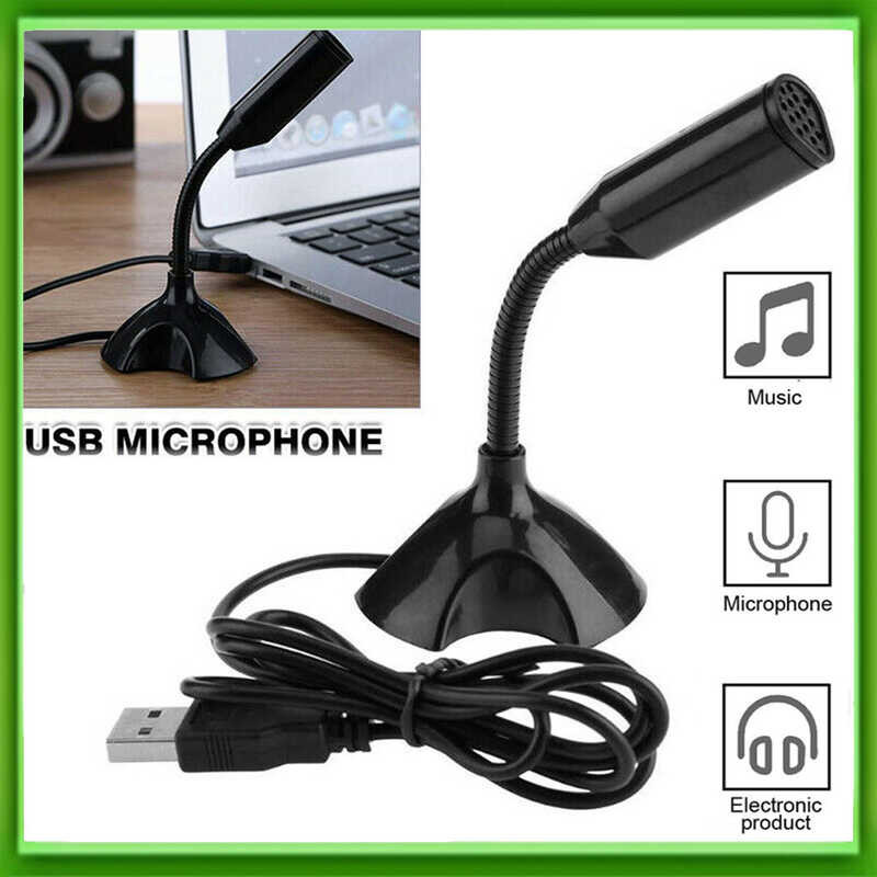 Stand Mic para sa Desktop PC Adjustable USB Laptop Mini Studio Speech ...