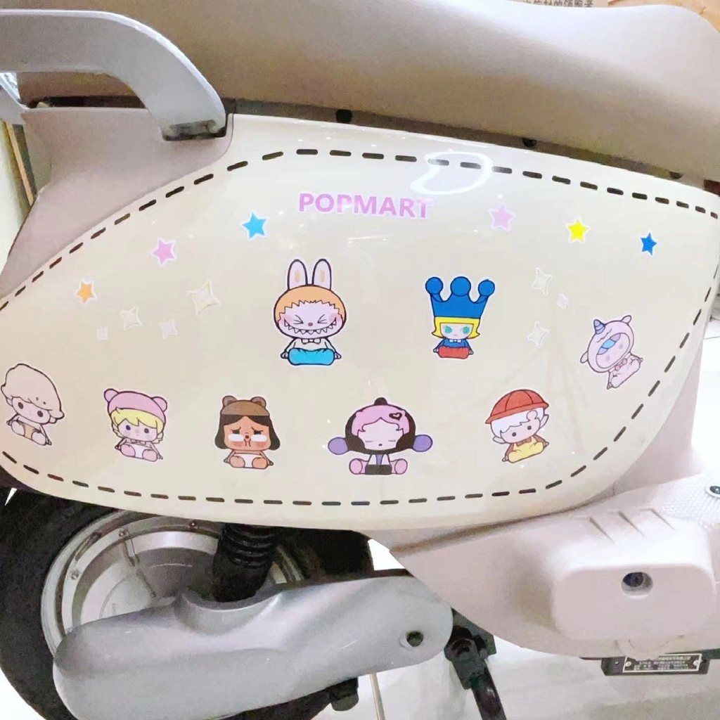 Labubu Stickers Electric Vehicle Stickers labubu Waterproof Car ...