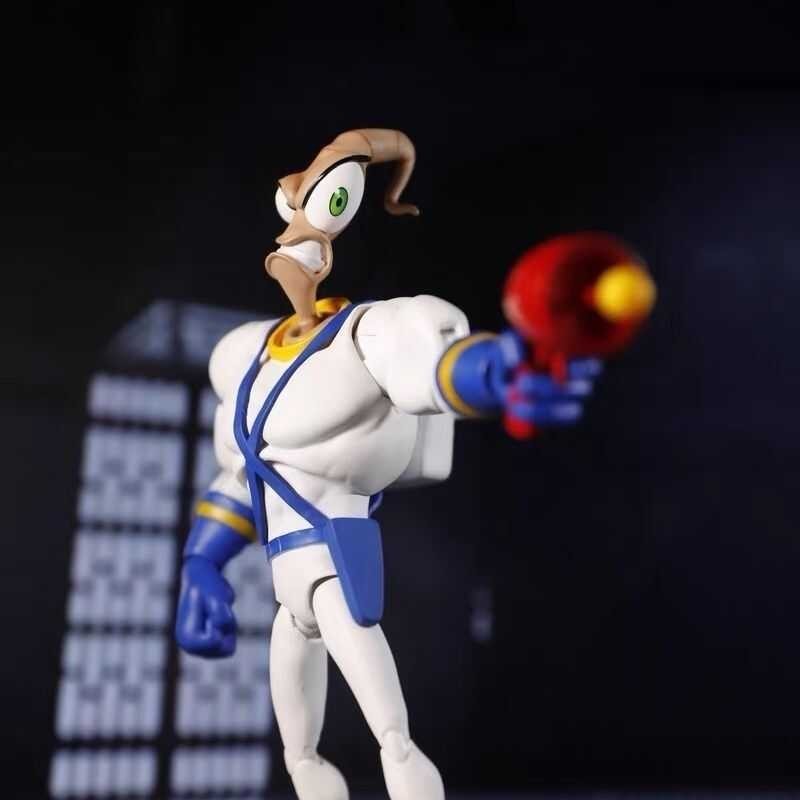 Д 1/12 Pdna Earthworm Jim Action Psy Crow Bob Ang Killer Anime Figure ...