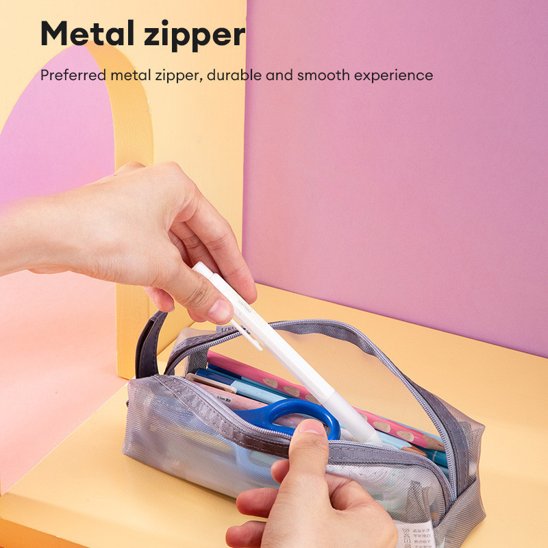 Deli 66747 Multi-purpose pencil case (black) | Shopee Philippines