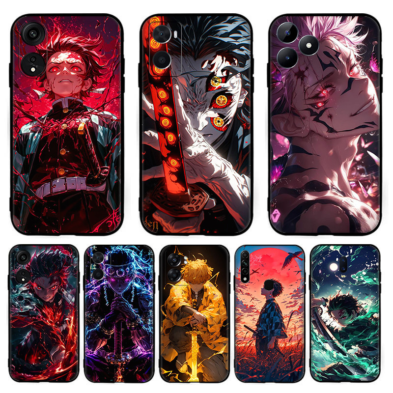 For Oppo A3 F25 Pro A80 K12x Reno 11f Creative Designanime Demon Slayer