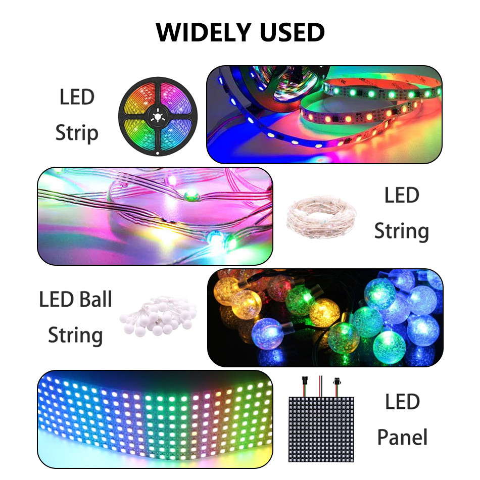 LED-TTL-AMP Mini SPI Signal Amplifier DC 5-24V 4 or 8 Output Sync ...