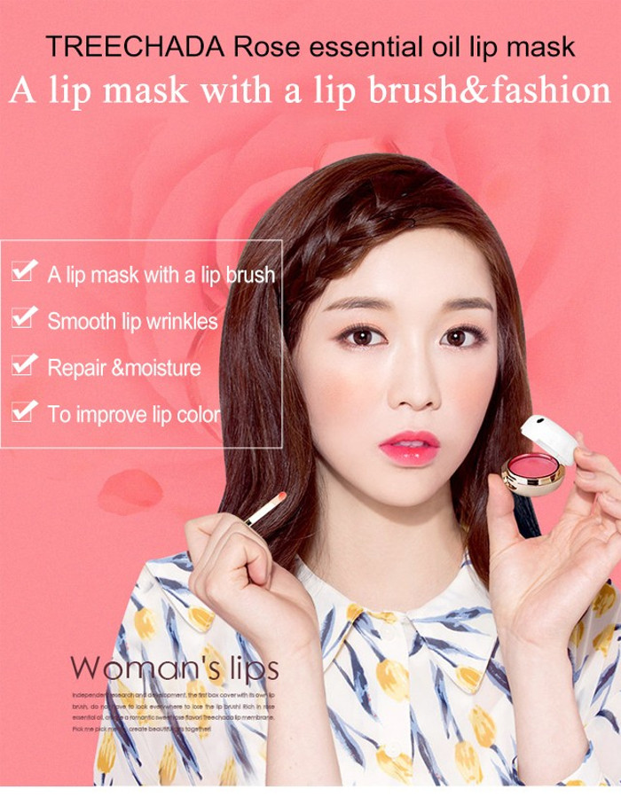 Sleeping Lip Mask Moisturizing Lip Lines Nourishing Rose Lip Mask ...