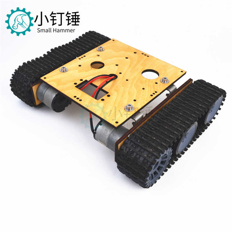 Wooden Tank Robot DC9-12V Tracked Vehicle Chassis DIY for Arduino ...