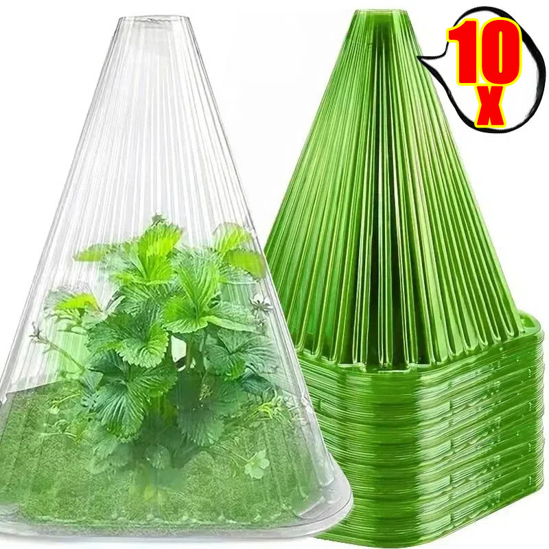 For Garden Protection Seedling - Reusable Plant Bell Covers,Clear ...