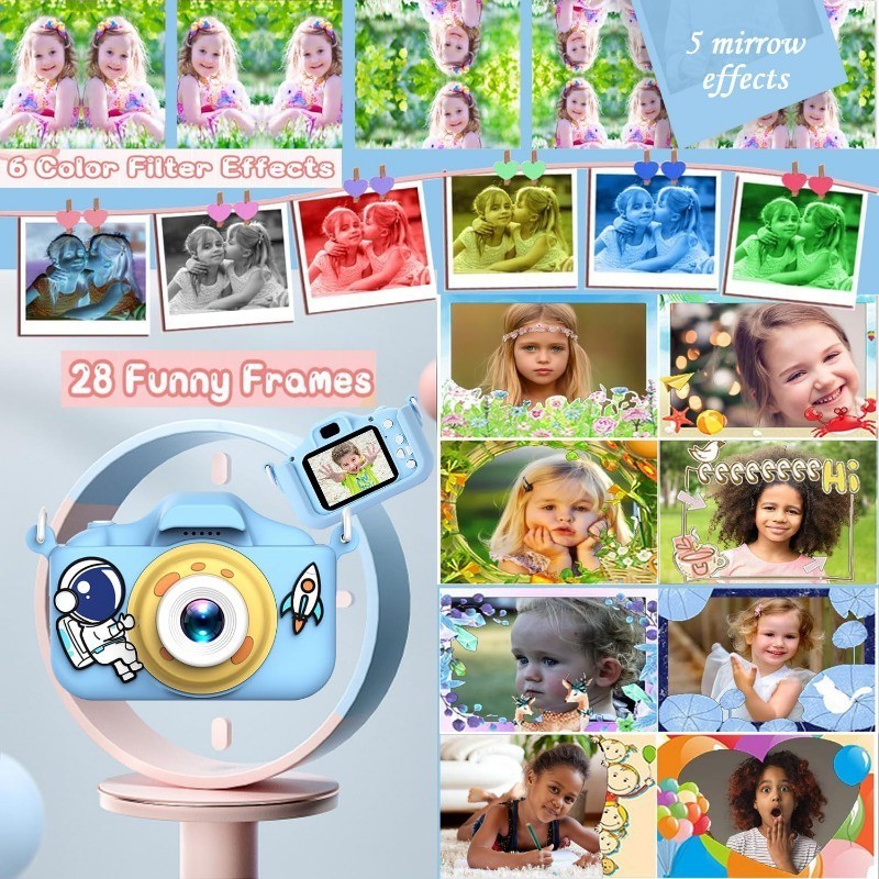 Kids Camera for Girls and Boys 2.0 Inch IPS Screen 1080P 40M HD Video ...