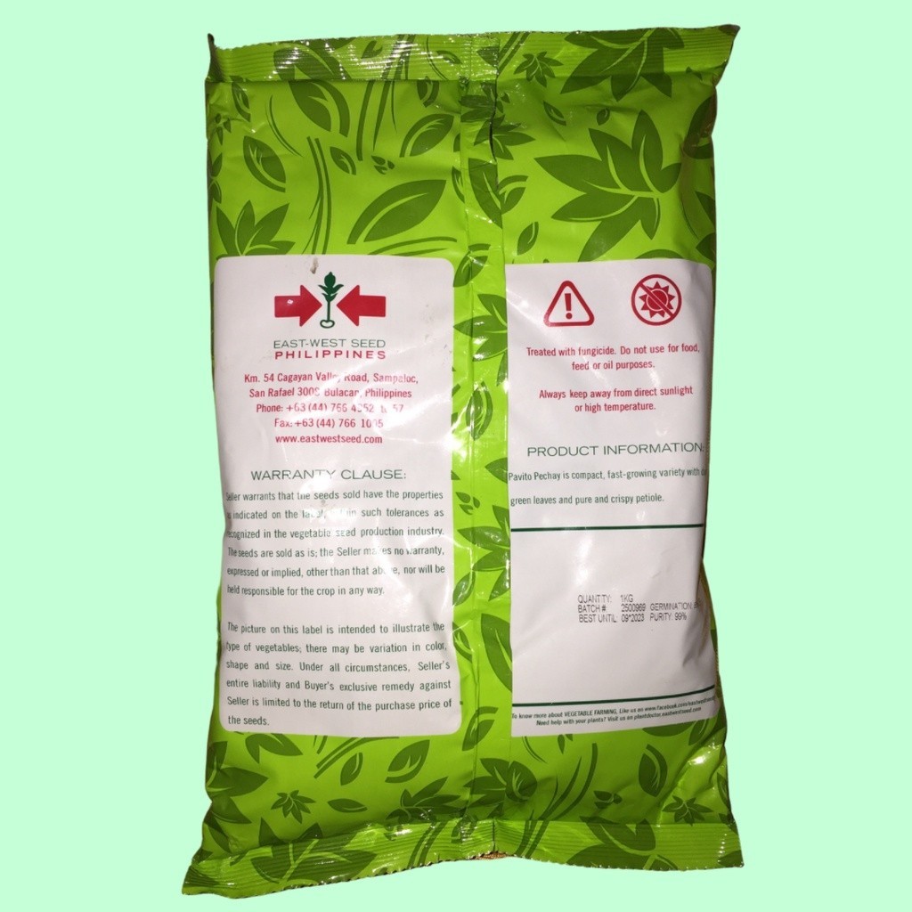 ۩ PAVITO PECHAY SEEDS 1KG BY: EAST-WEST SEED PHILIPPINES | Shopee ...