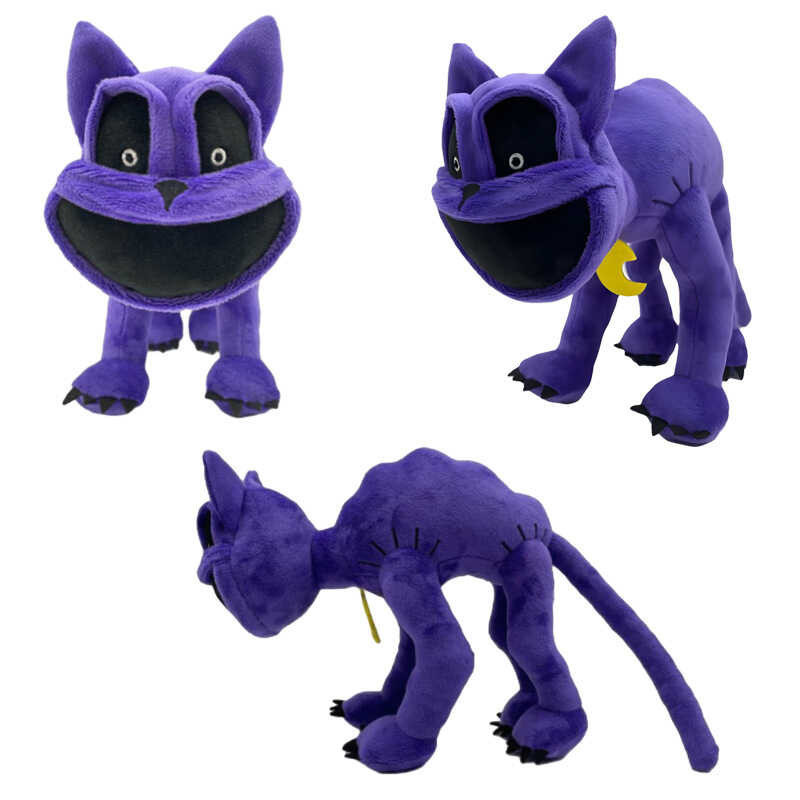 New Smiling Critters Plush Toy Monster Purple Cat Caap Plush Smiling ...
