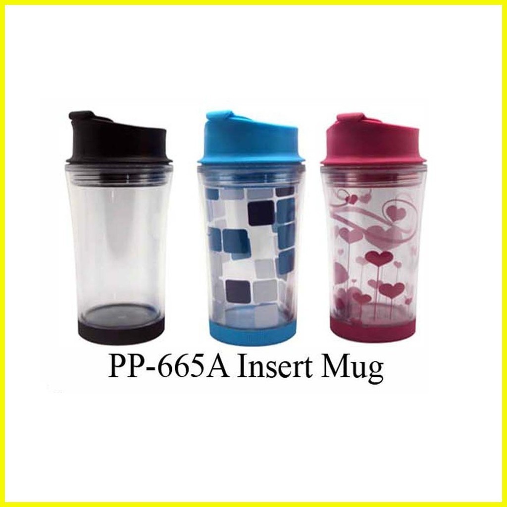 ☂ ۞ DIY Paper Insert Double Wall Mug with Flip Up Sip Cover (insert ...