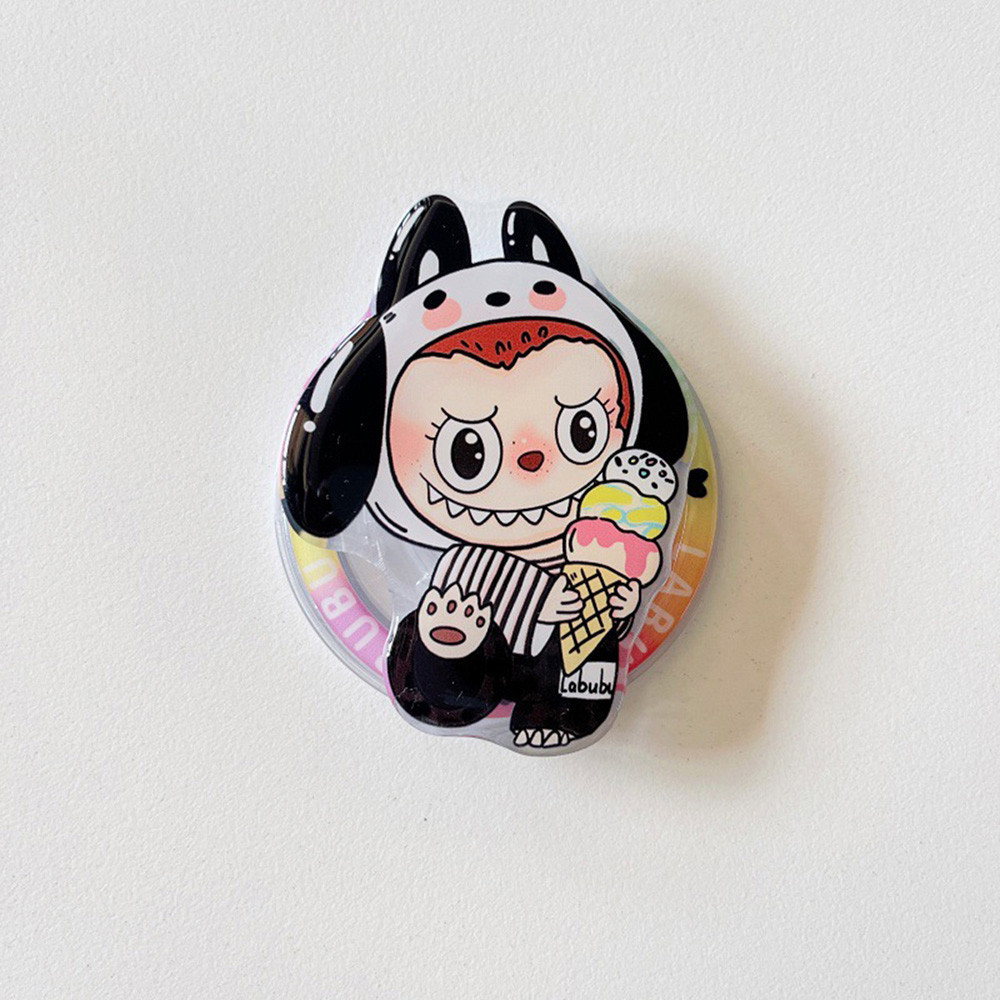 Cartoon Labubu Doll Magnetic Mobile Phone Holder Universal Telescopic ...