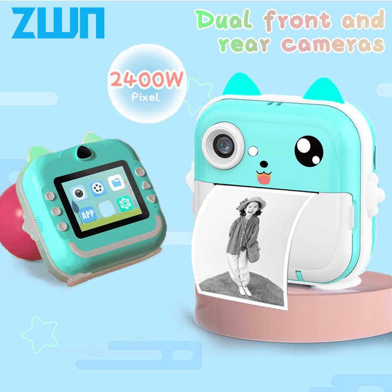 Children 1080P HD Digital Toys for Kids Thermal Camera Instant Print ...
