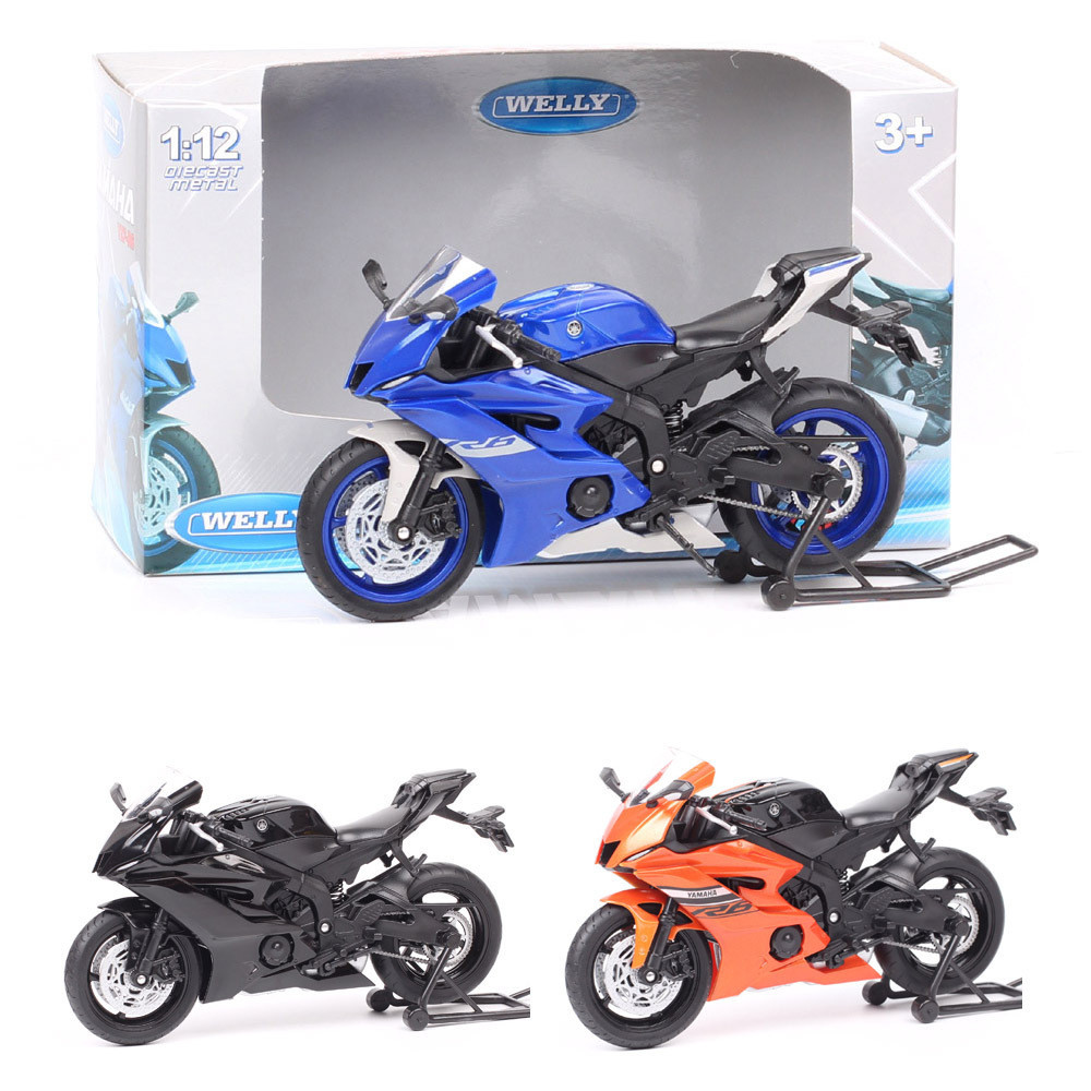 1: 12 Scale Welly 2020 Yamaha YZF-R6 R6 Motorcycle Racing Motorcycle ...