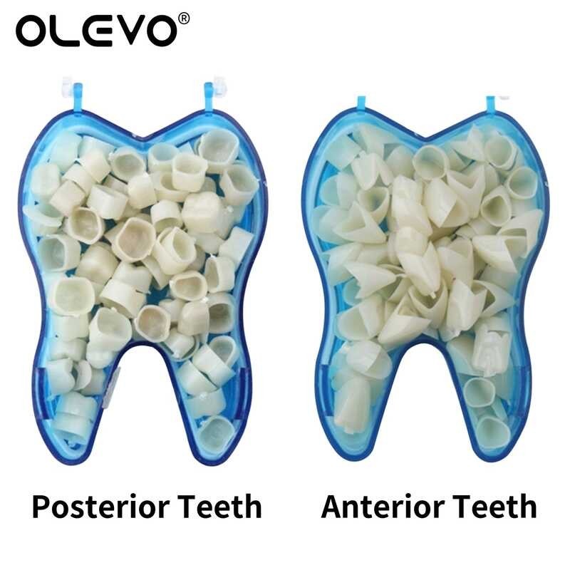 50Pcs/Box Dental Temporary Crown Kit Resin Porcelain Anterior Posterior ...