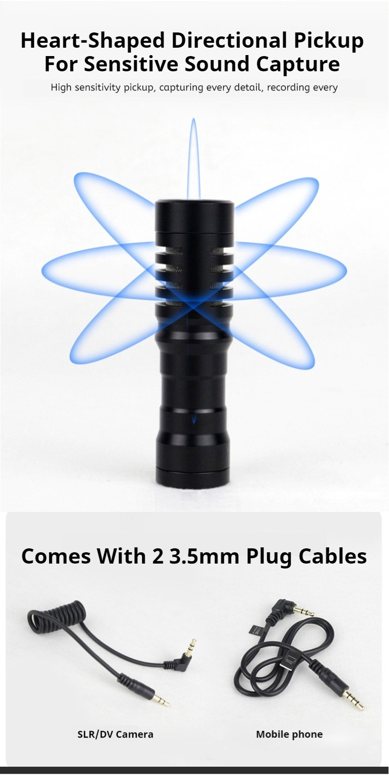 DSLR Camera microphone professional Shotgun Condenser Microphone For ...