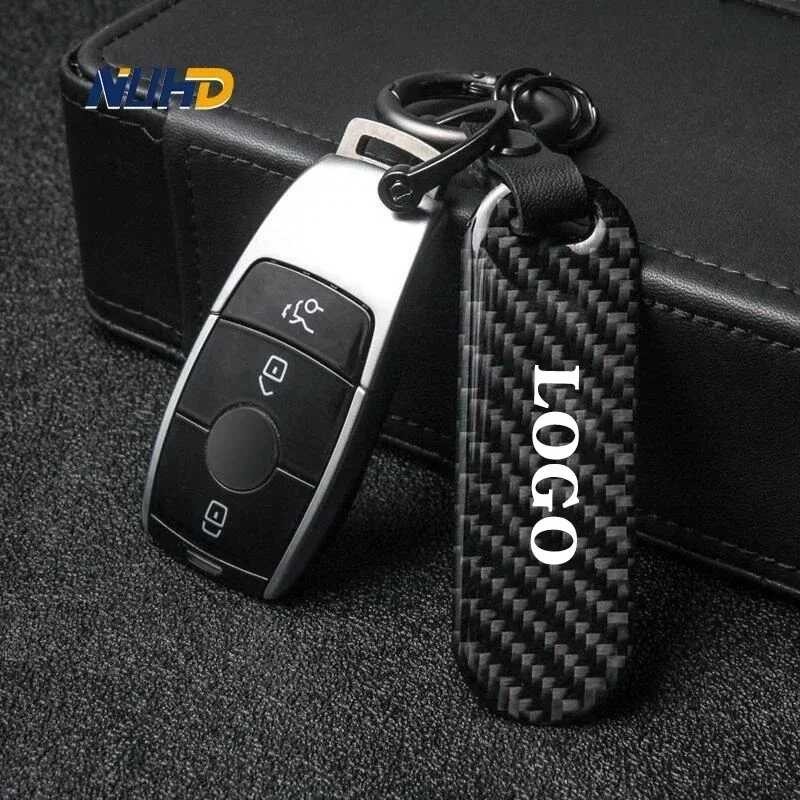 Fiber Carbon Car Keychain Para Sa Mercedes VW Audi Lamborghini Maserati ...