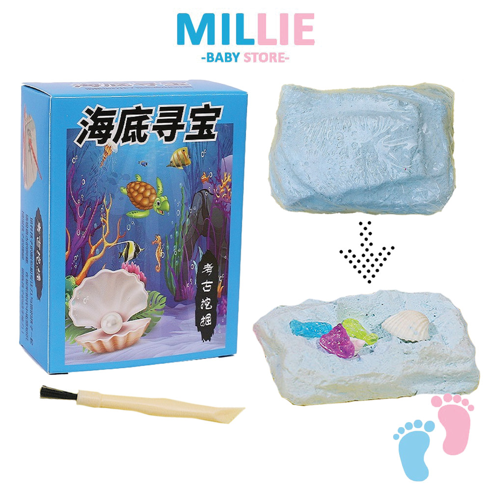 MILLIE Marine Archaeological Gem Digging Blind Box Kids Educational Fun ...