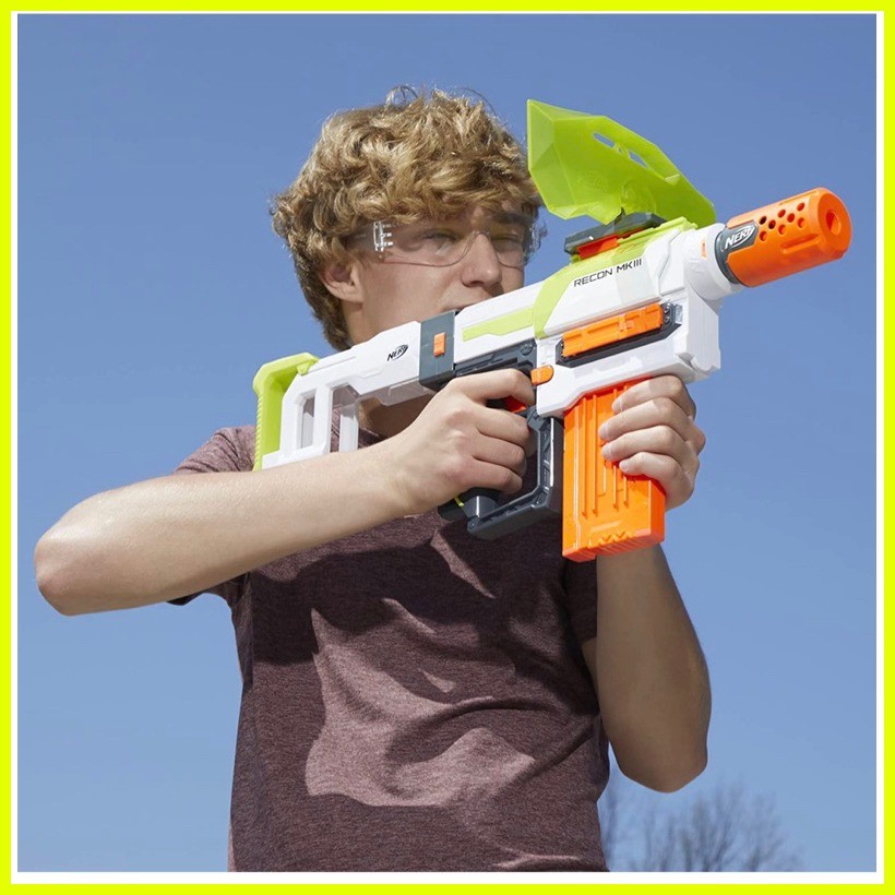 NERF Modulus Recon MKIII, Removable Stock and Barrel Extension, Dart ...
