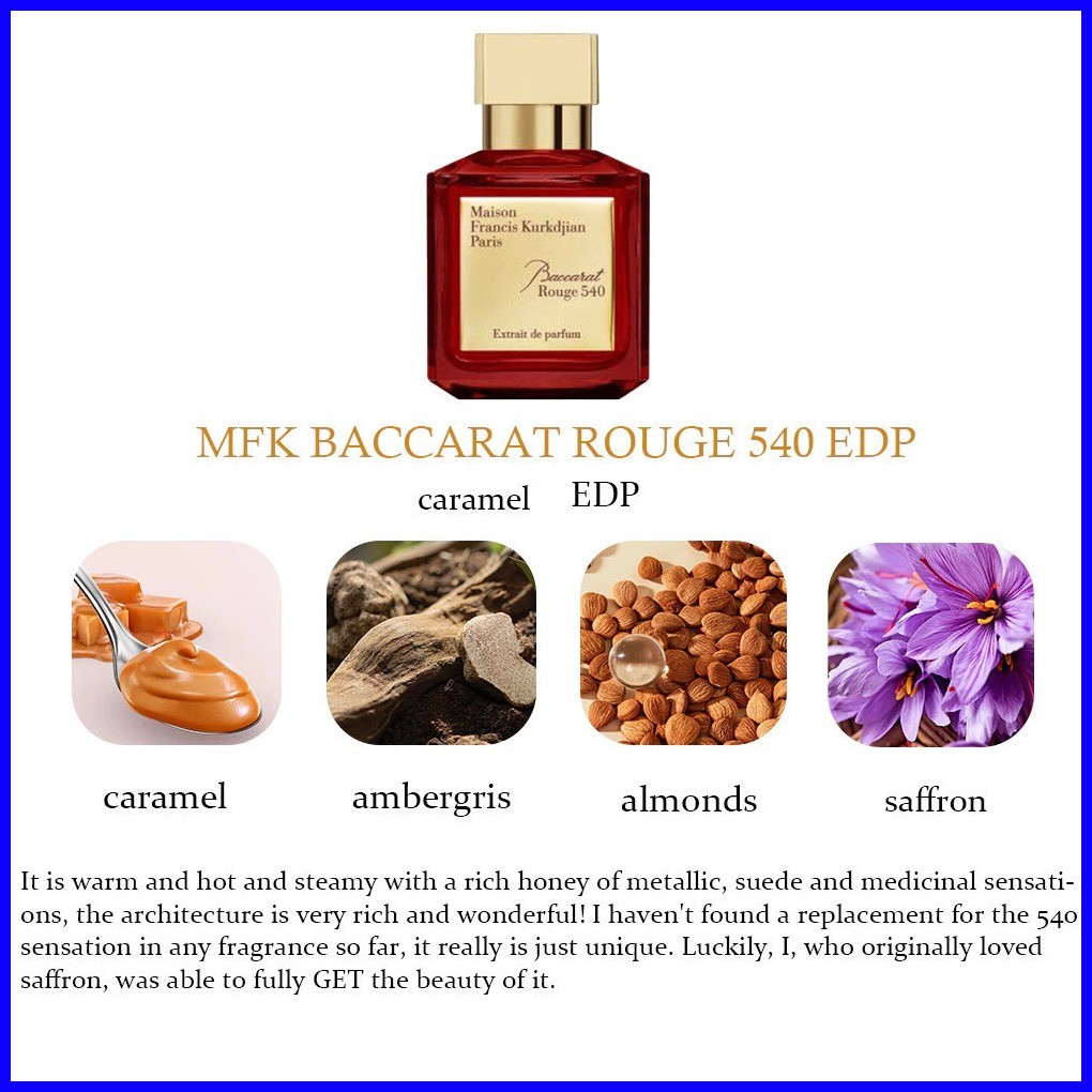 MFK Baccarat Rouge 540 Extrait De Parfum Perfume For Unisex 70ml ...