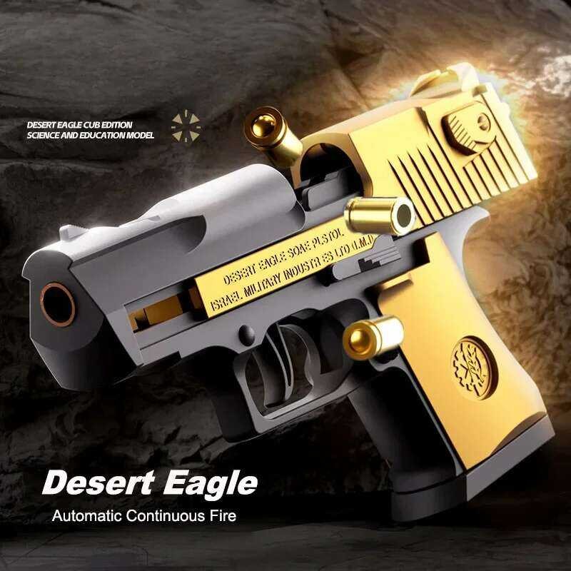 Mini Desert Eagle Gx4 Toy Continuous Shell Ejecting Education Gun Soft ...