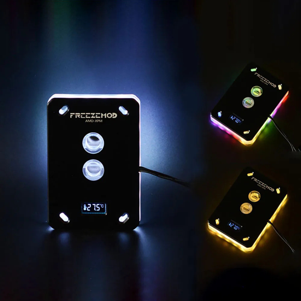 Computer Accessories FREEZEMOD CPU Water Block With Thermometer Monitor ...