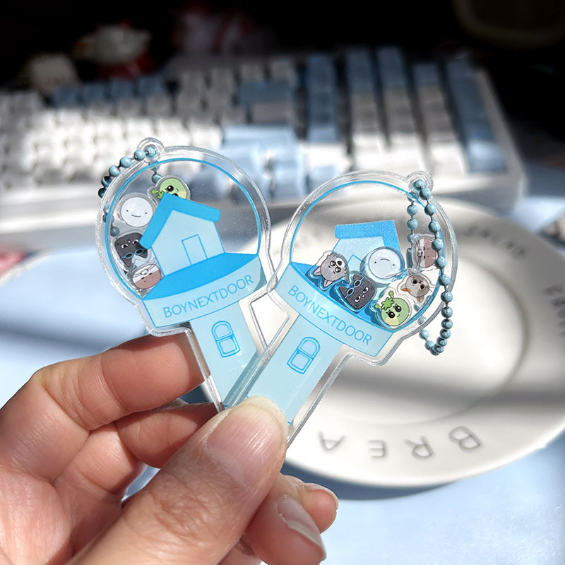 Kpop Idol Boynextdoor Shaker Keyring BBNEXDO Lightstick Acrylic ...