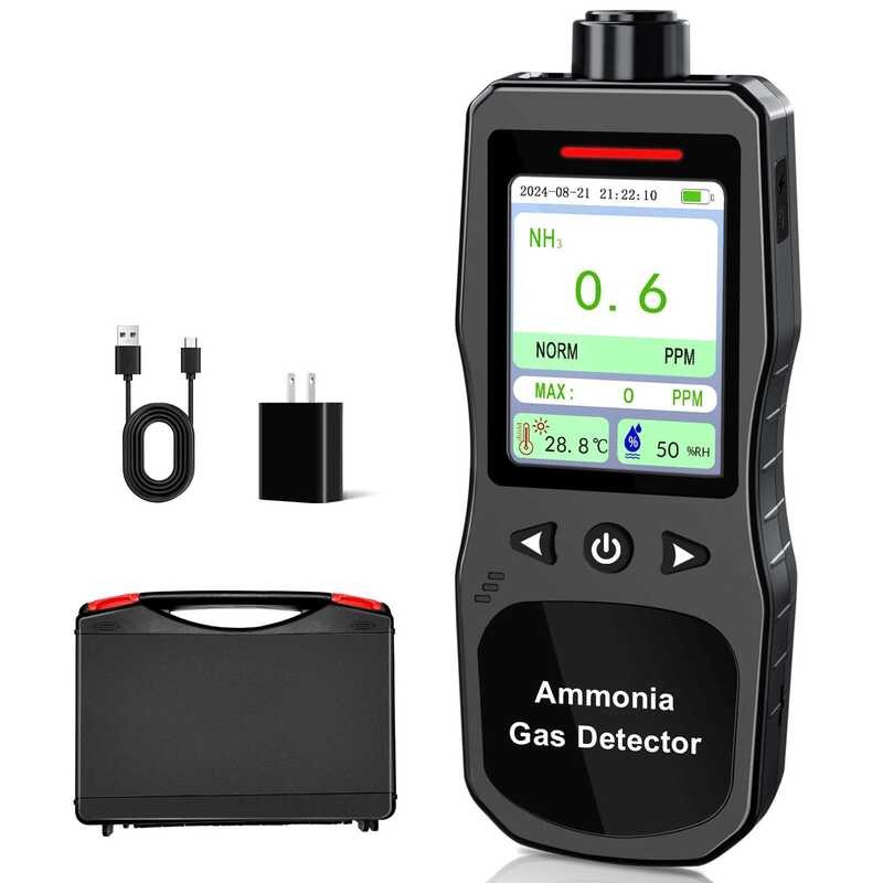 Industrial Automation Components Portable Ammonia Gas Detector, 0-200 ...